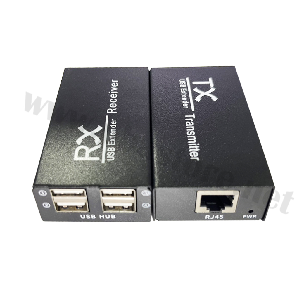 USB 2.0 EXTENDER 4 Port 120-200M TX/RX ใช้สำหรับขยายสัญญาณ USB ระยะไกล ผ่านสายแลนใช้กับอุปกรณ์ ...